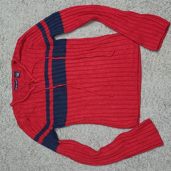 Derek Heart | Sweaters | Derek Heart Red Navy Blue Stripped Sweater ...